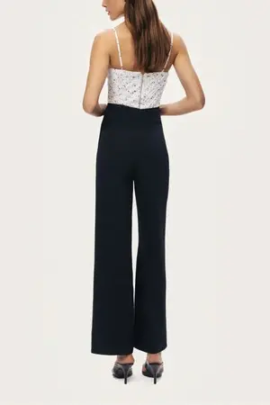 NOCTURNE High-waist Wide-leg Pants