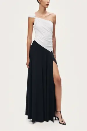 NOCTURNE One-shoulder Maxi Dress - Multi-colored
