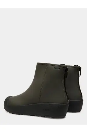 Bally Curling Bootie In Rubberized Calf Leather