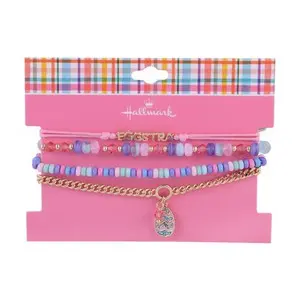 HALLMARK 4-piece Easter Bracelet Set - Pink