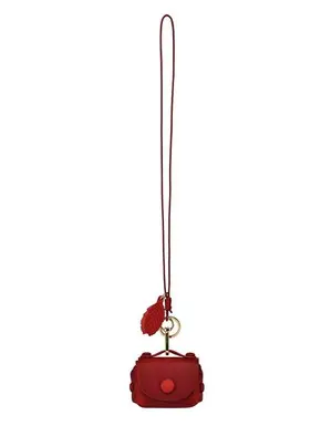 OLD TREND Satch Genuine Leather Mini Charm Red