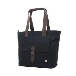 TOKEN Waxed Montague Tote Bag - Black