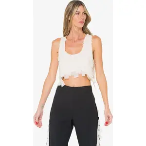 JBQ Juliet Crop Top - Bone