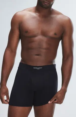 SAVAGE X FENTY Homme Base Boxer Briefs - Black Caviar