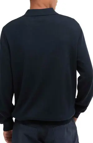 Barbour Long Sleeve Cotton Polo