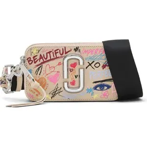 Marc Jacobs The Punk Scribble Snapshot Crossbody Bag