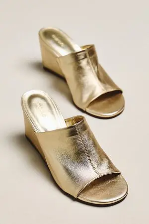 Maeve Open-toe Wedges Gold