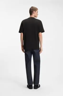 Hugo Cotton-jersey T-shirt With Embroidered Artwork