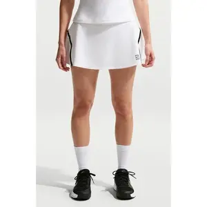 Nike Court Advantage Dri-fit High Waist Tennis Skort - White/black