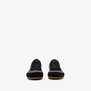 Burberry Leather Knight Runner Sneakers - Black