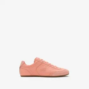Burberry Leather Knight Runner Sneakers - Ditsy Pink