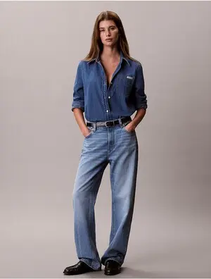 Calvin Klein Denim Button-down Shirt