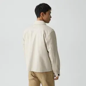 Theory Button-up Jacket In Moonsoft Cotton