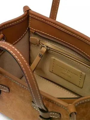GIANNI CHIARINI Miss Marcella Suede Tote Bag - Brown