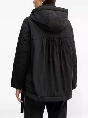 Sisley Hooded Quilted Jacket - Black