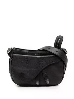 Dior 2021 Grained Calfskin Saddle Soft Bag - Black