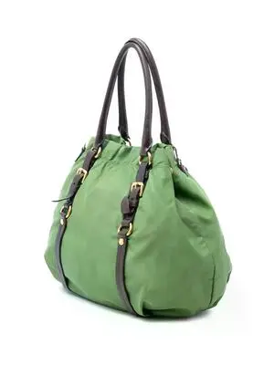 Prada Tessuto Canapa Logo Satchel