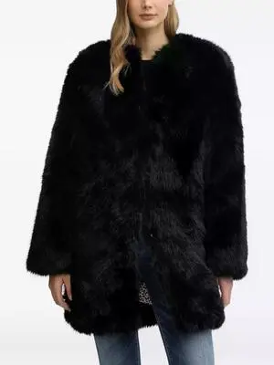 BLUGIRL Faux Fur Coat - Black