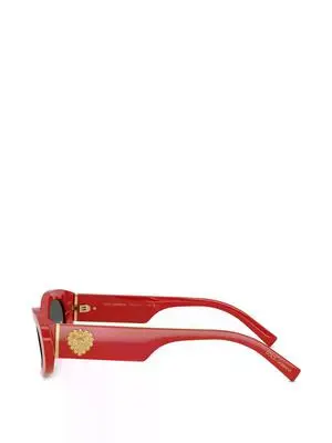 Dolce & Gabbana Oval-frame Sunglasses - Red
