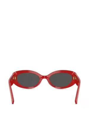 Dolce & Gabbana Oval-frame Sunglasses - Red