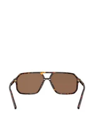 Dolce & Gabbana Pilot-frame Tortoiseshell Sunglasses