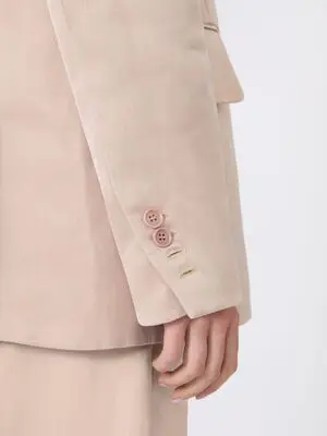 Max Mara Oversized Blazer In Organza And Linen Canvas