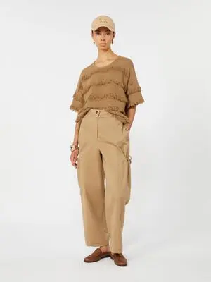 Max Mara Oversized Patterned Viscose Sweater