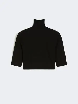 Max Mara Cropped Turtleneck Top