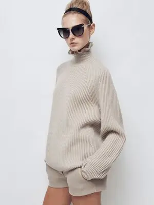 Max Mara Cotton Cordonnet Oversized Jumper