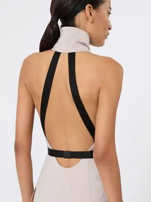 Max Mara Wool And Cotton Canvas Dress