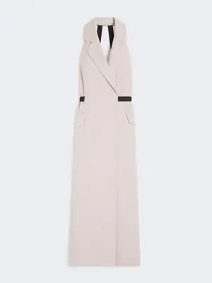 Max Mara Wool And Cotton Canvas Dress