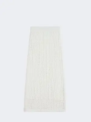Max Mara Mesh Knit Cotton Skirt - Optical White