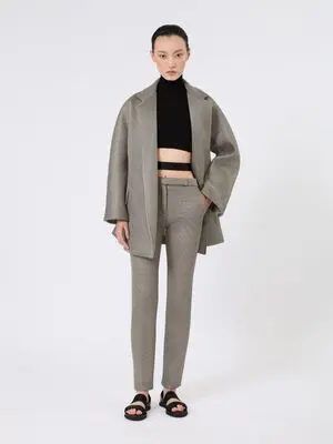 Max Mara Slim-fit Jersey Mesh Trousers