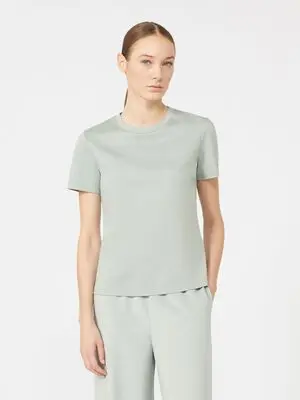 Max Mara Cotton T-shirt - Pastel Green