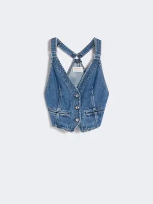 Max Mara Slim-fit Denim Gilet