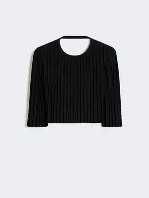 Max Mara Stretch Viscose Crop Top