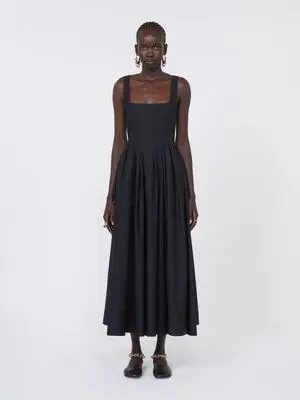 Max Mara Long Sleeveless Pure Cotton Dress