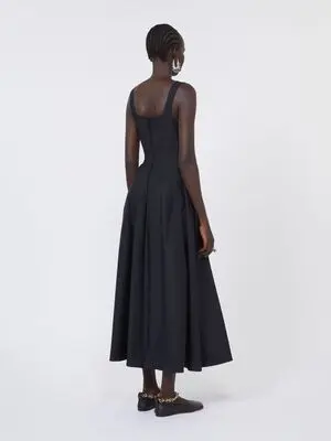 Max Mara Long Sleeveless Pure Cotton Dress