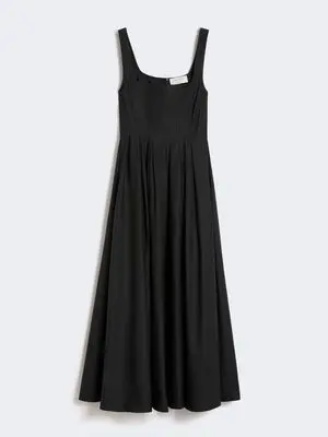 Max Mara Long Sleeveless Pure Cotton Dress
