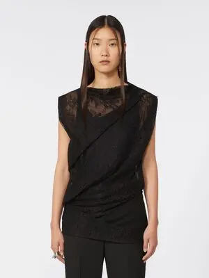 Max Mara Two-tone Lace Top