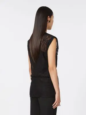 Max Mara Two-tone Lace Top