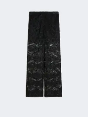 Max Mara Lace Trousers - Black
