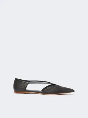Max Mara Basketweave Ballerina Flats
