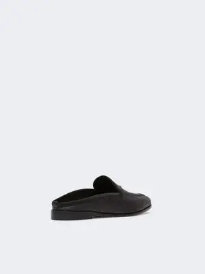 Max Mara Raffia-effect Canvas Mules