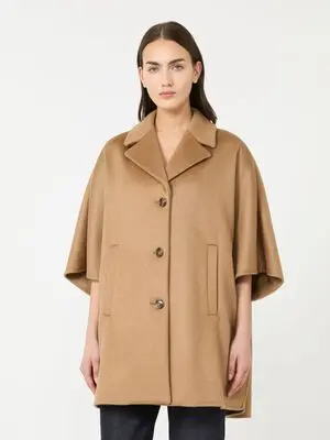Max Mara Oversized Cashmere Broadcloth Cape