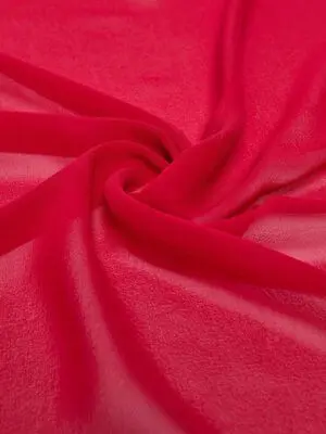 Max Mara Silk Georgette Stole - Geranium