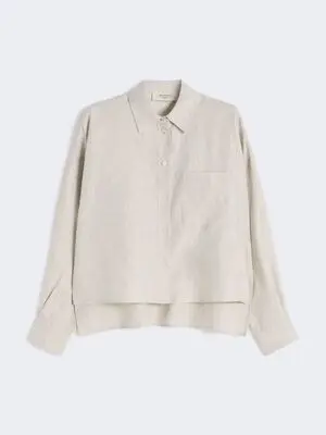 Max Mara Linen Canvas Jacket - Ecru