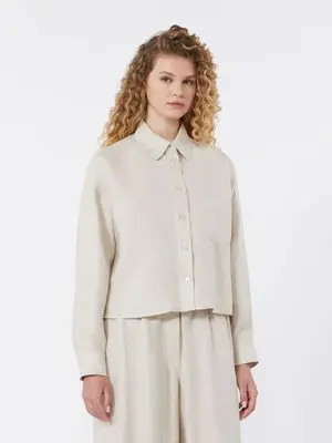 Max Mara Linen Canvas Shirt Jacket