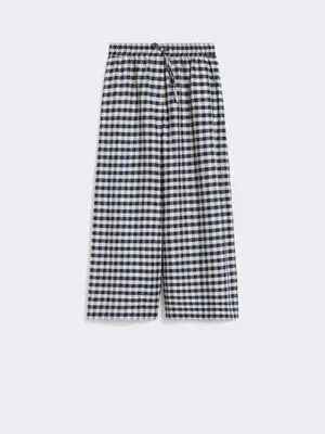 Max Mara Cotton And Ramie Batavia Trousers