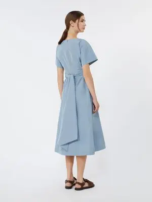 Max Mara Flared Taffeta Midi Dress